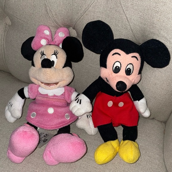 Disney | Toys | Mickey Mouse And Minnie Mouse Plush Set | Poshmark